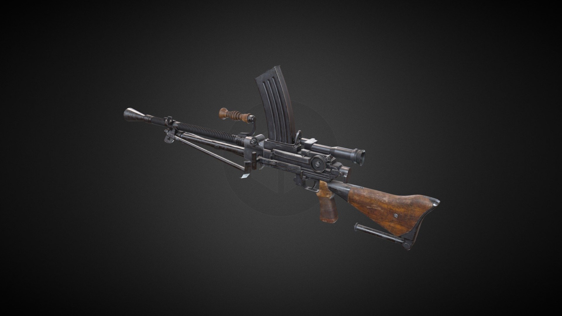 Nambu Type 99 LMG - Buy Royalty Free 3D model by Akinaro [00a770e ...
