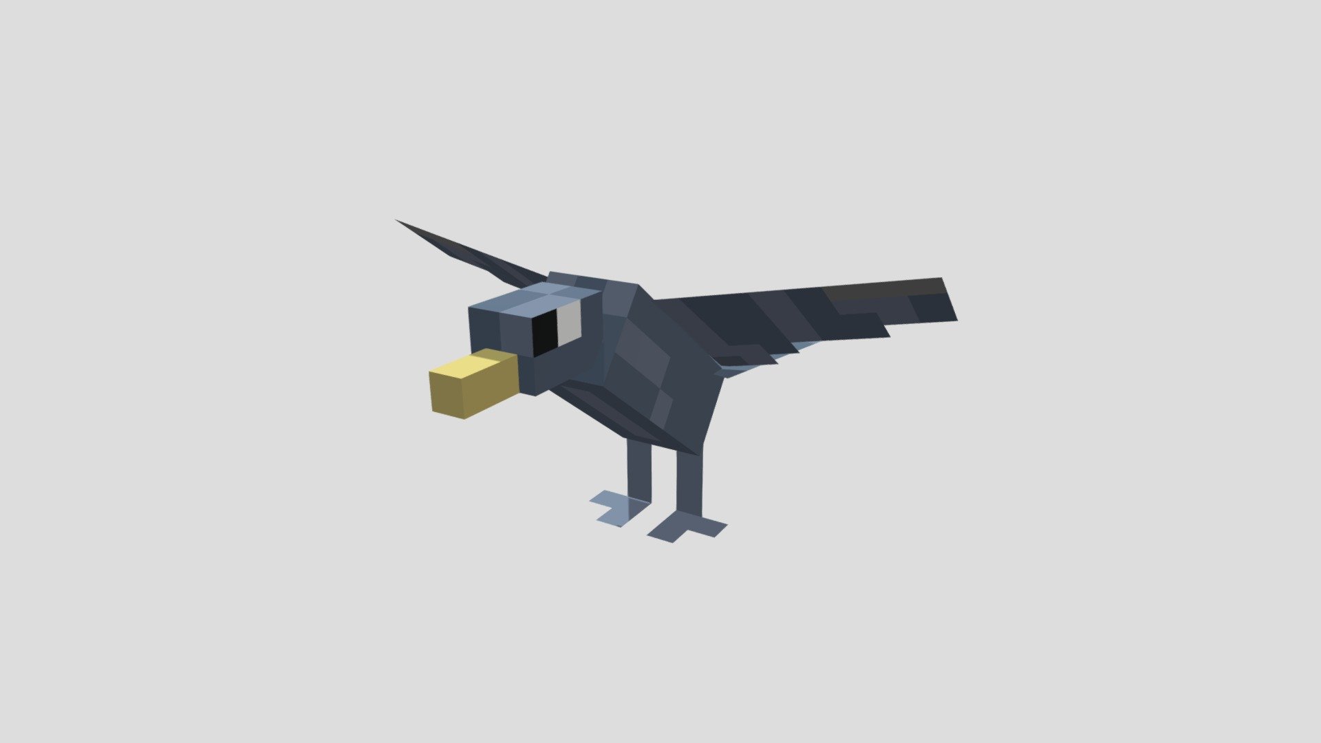 Low Poly Crow - Download Free 3D model by DracTheZach [00a776f] - Sketchfab