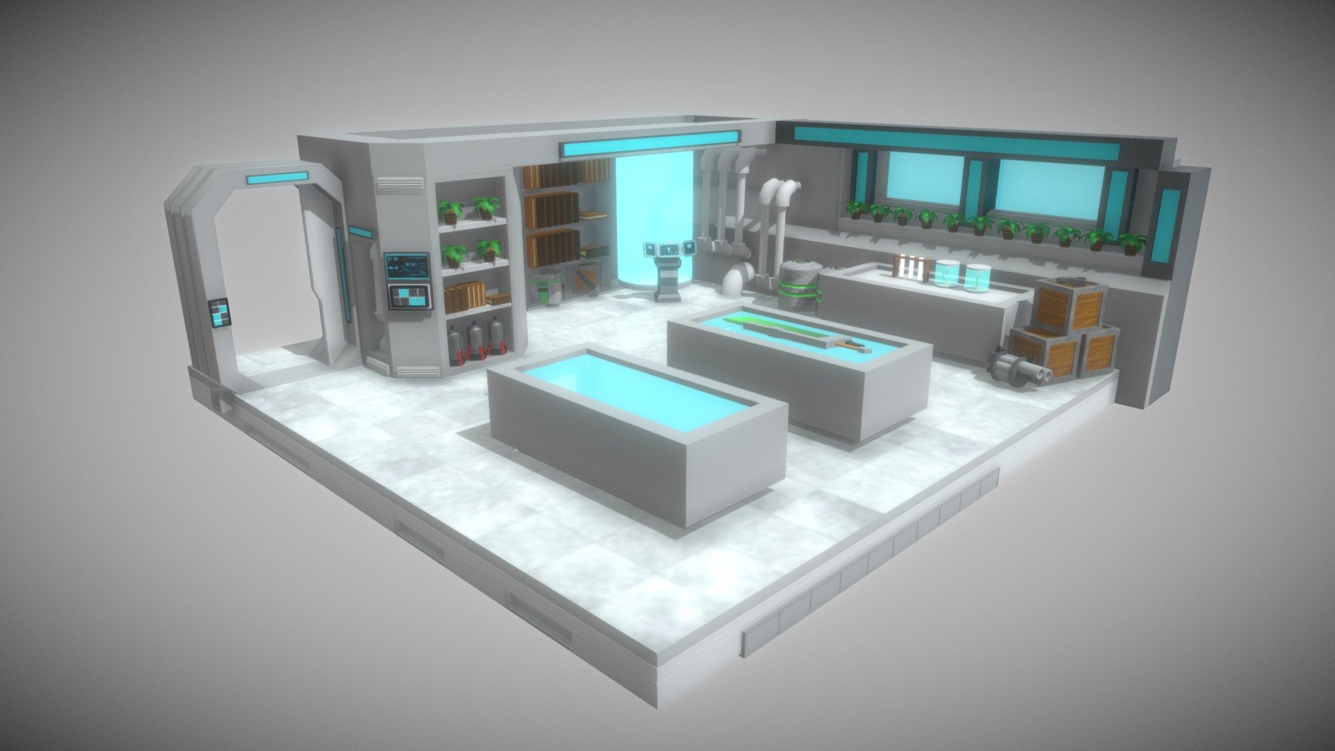 R&D Lab Room - 3D model by James Williams (@Cpt_Caveman86) [00a8d17 ...