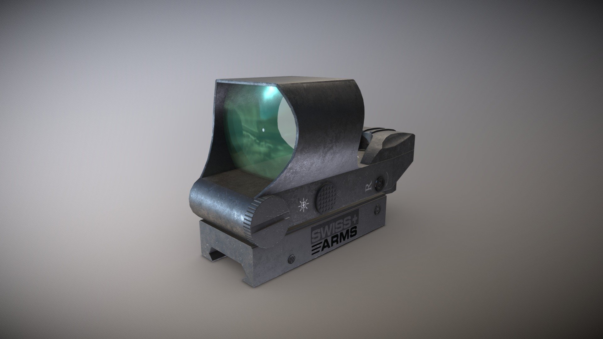 Red dot sight - 3D model by Sakari Games (@sakarigames) [00a9586 ...