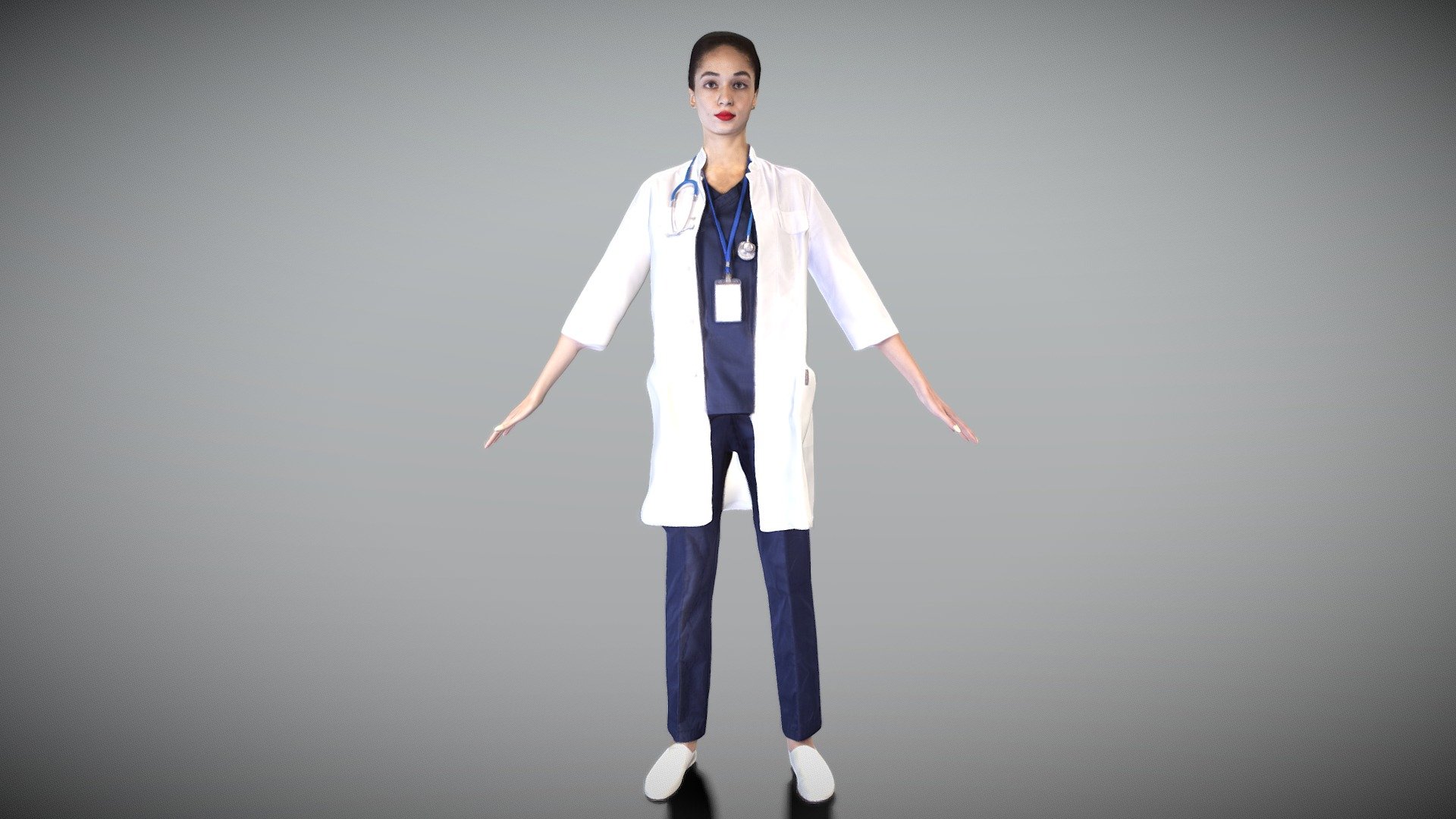 Attractive female doctor ready for rigging 215 - Buy Royalty Free 3D ...