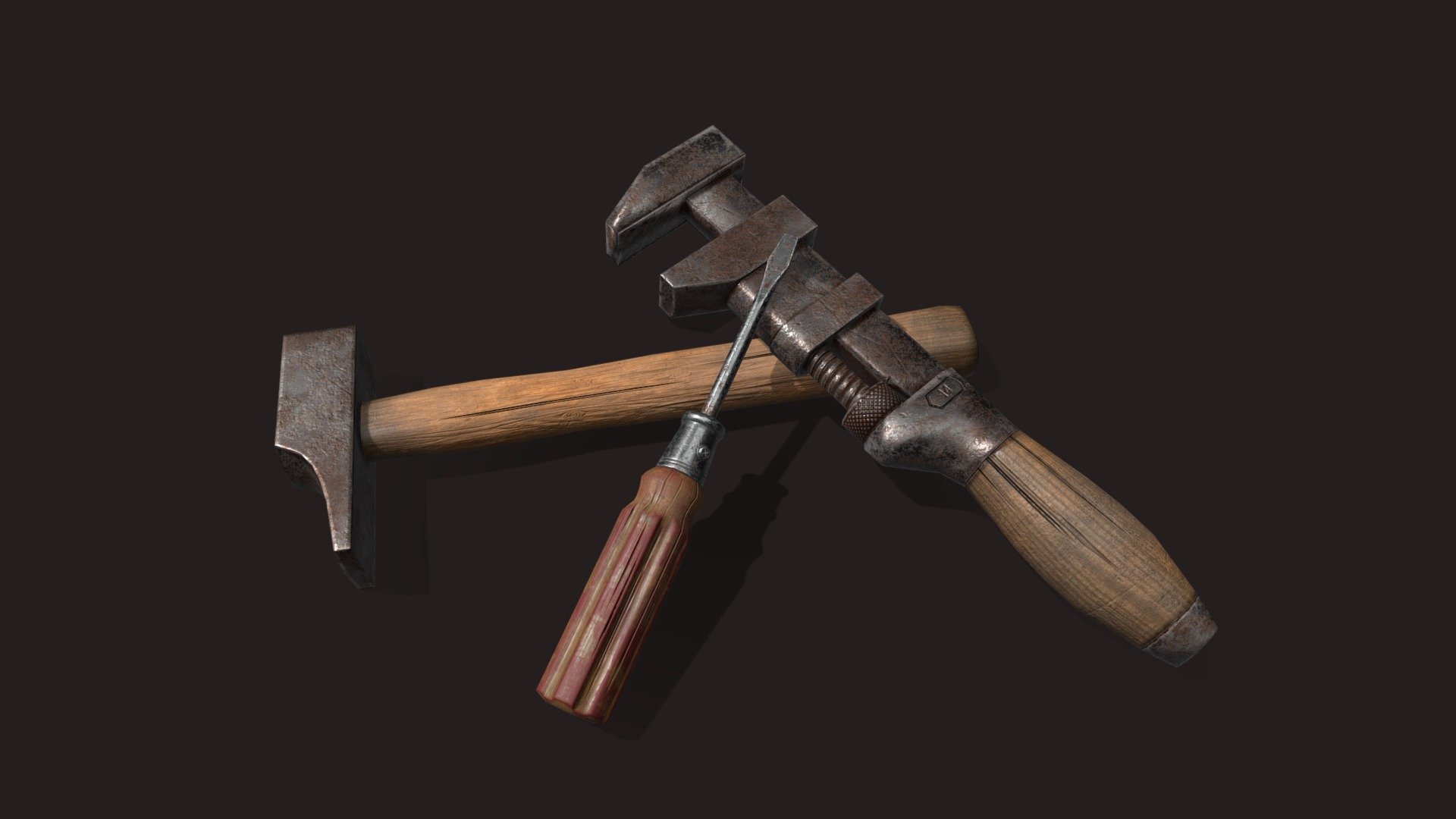 Old tools - 3D model by lisa_viala [00ae7c3] - Sketchfab