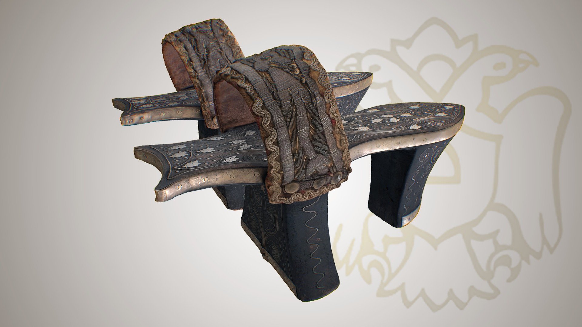 Wooden stilt sandals - 3D model by jewishmuseumgreece [00aea29] - Sketchfab