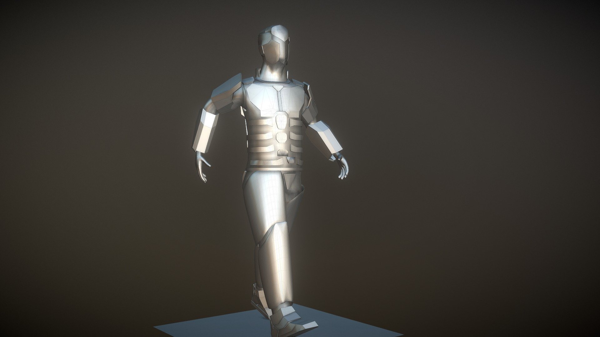Scifi Guy-Walk cycle practice - 3D model by Cory Lee (@validate_core ...