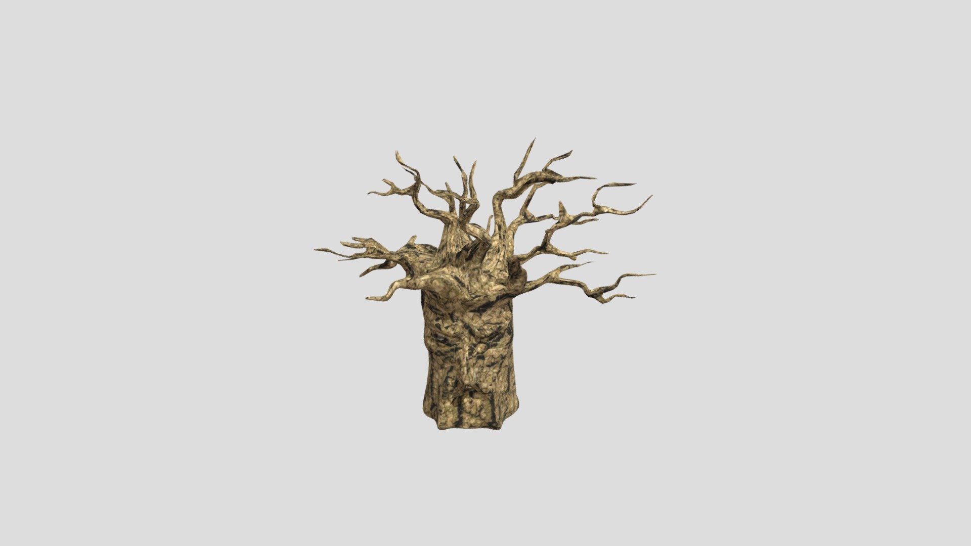 Leafless Tree with a Face - Download Free 3D model by saba (@sabaa ...