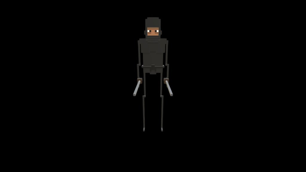 Ninja 8Bit - 3D model by Rogerio Camolez (@rogeriocamolez) [00b2c37 ...