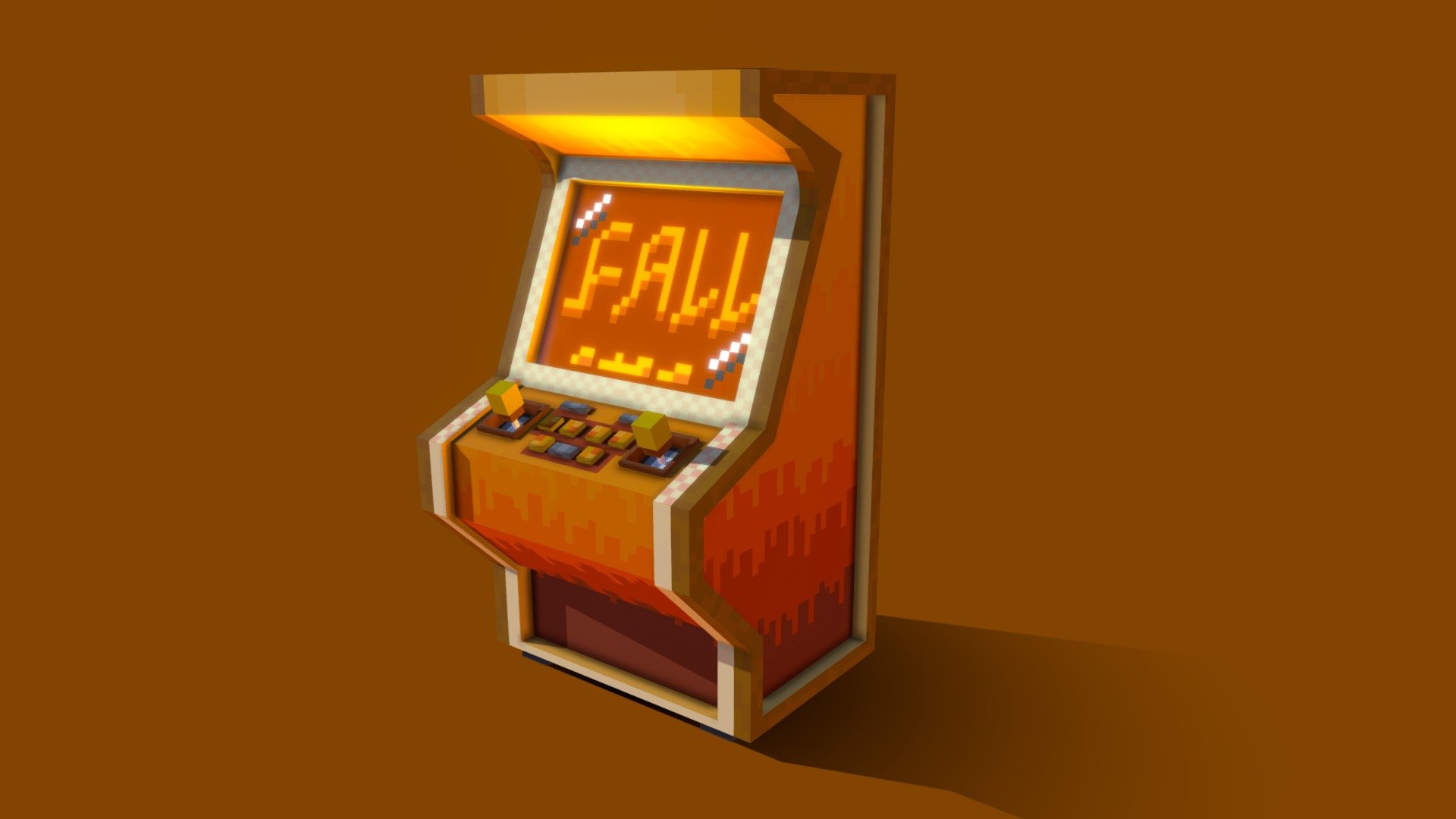 Fall Arcade Machine - 3D model by Artbor [00b778e] - Sketchfab