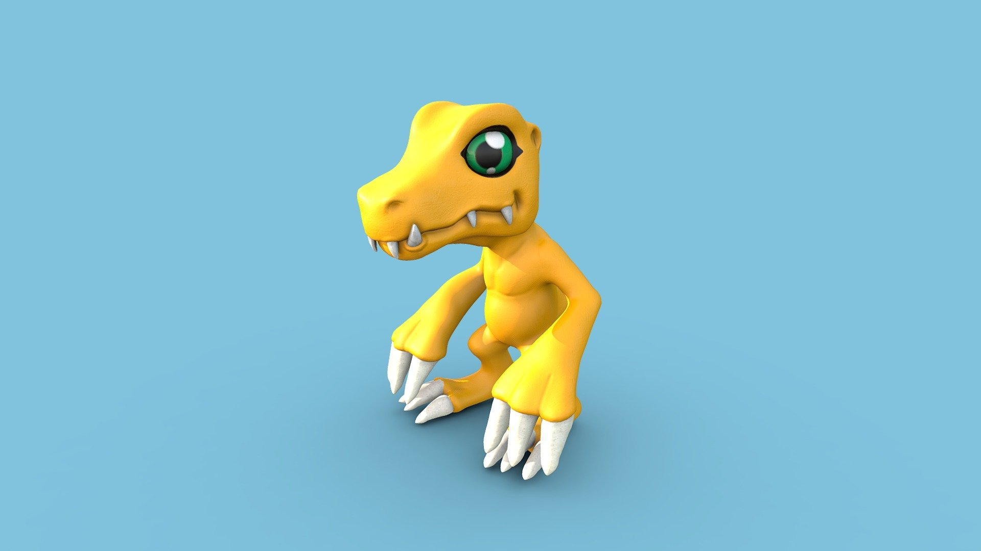 Agumon - Download Free 3D model by aaandro [00bafb5] - Sketchfab