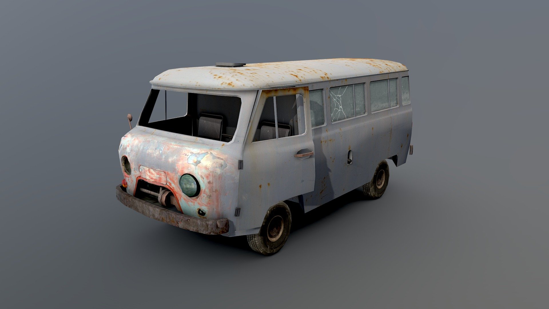 UAZ-452 Buchanka - 3D model by shtran [00bb300] - Sketchfab