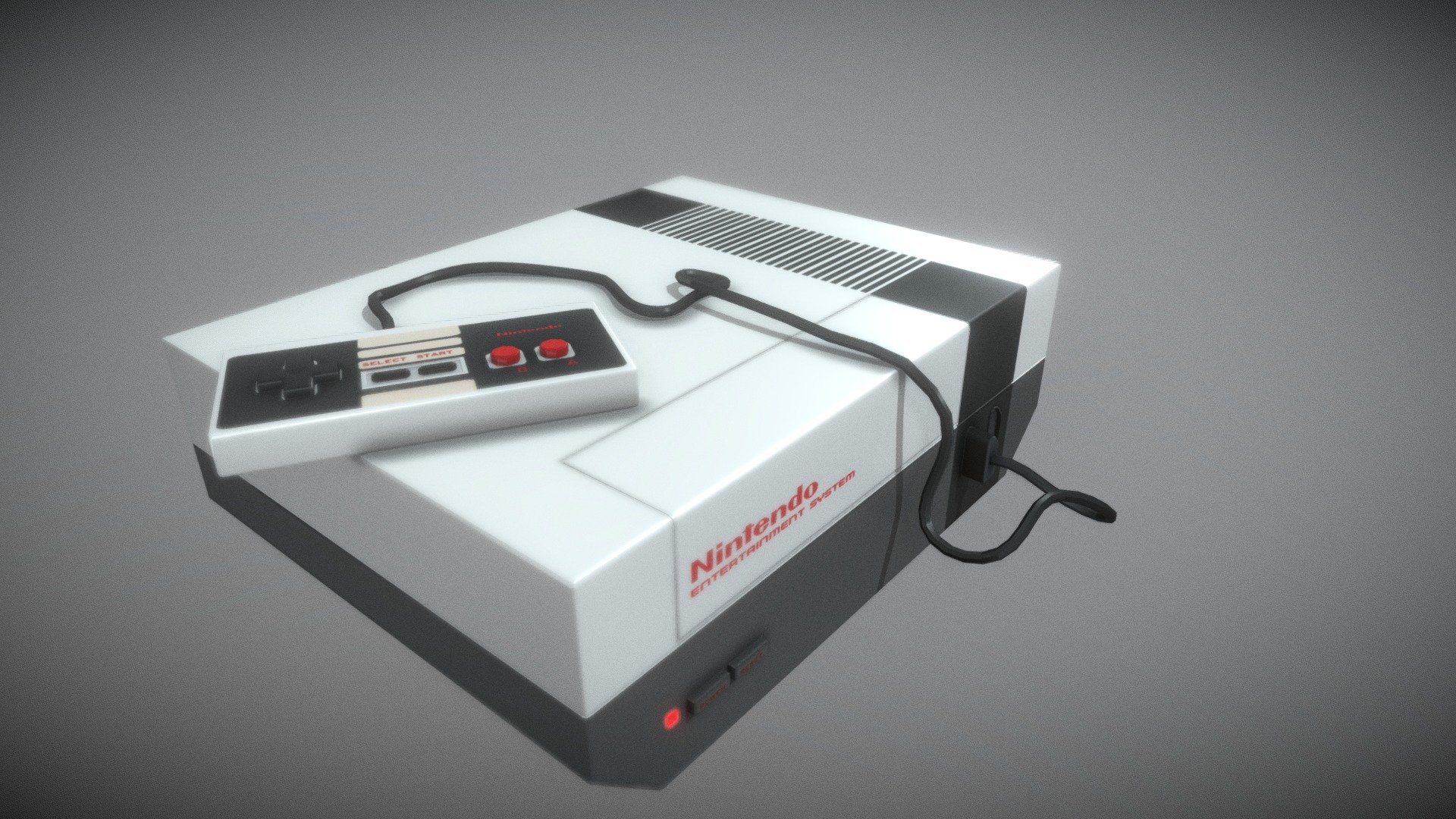 Nintendo Entertainment System - 3D model by newtonw [00bb628] - Sketchfab