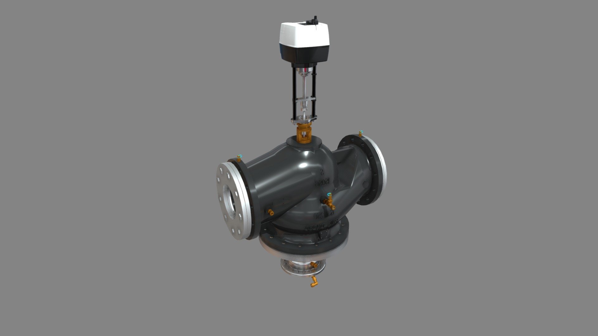 PIBCV ABQM Value,Digital Actuator(DN150/200/250) - 3D model by 3D ...