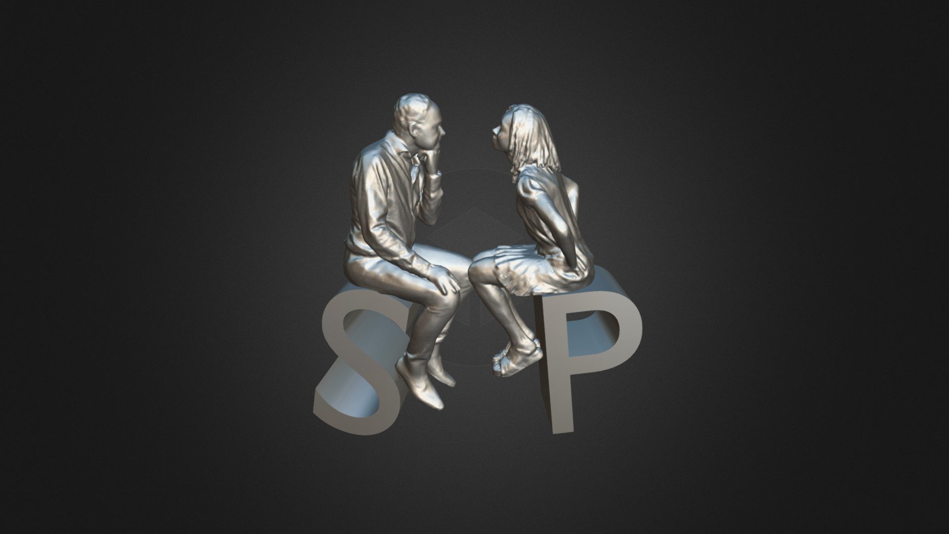 Sandra & Pascal - 3D model by M3DCcazals [00be2eb] - Sketchfab
