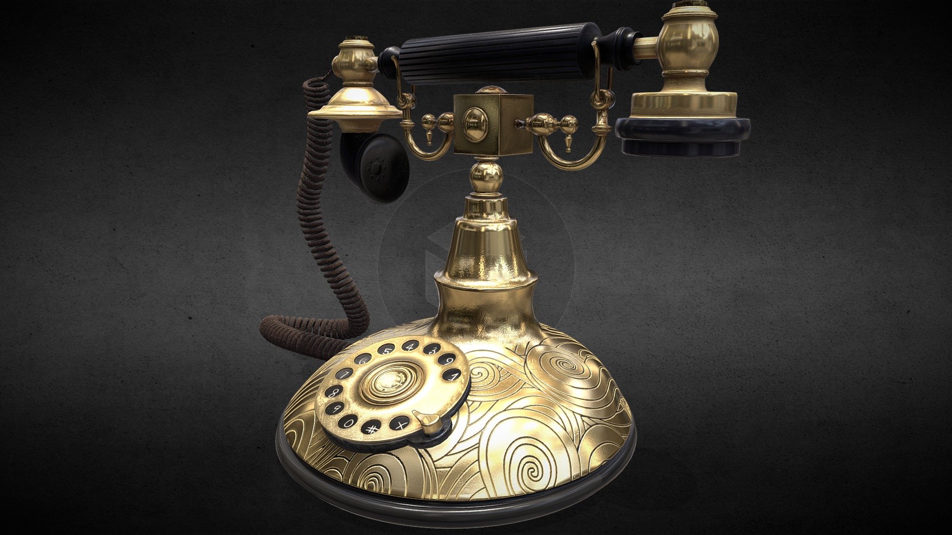 European Classic 1910 Antique Telephone - 3D model by Maxandre [00c13f8 ...