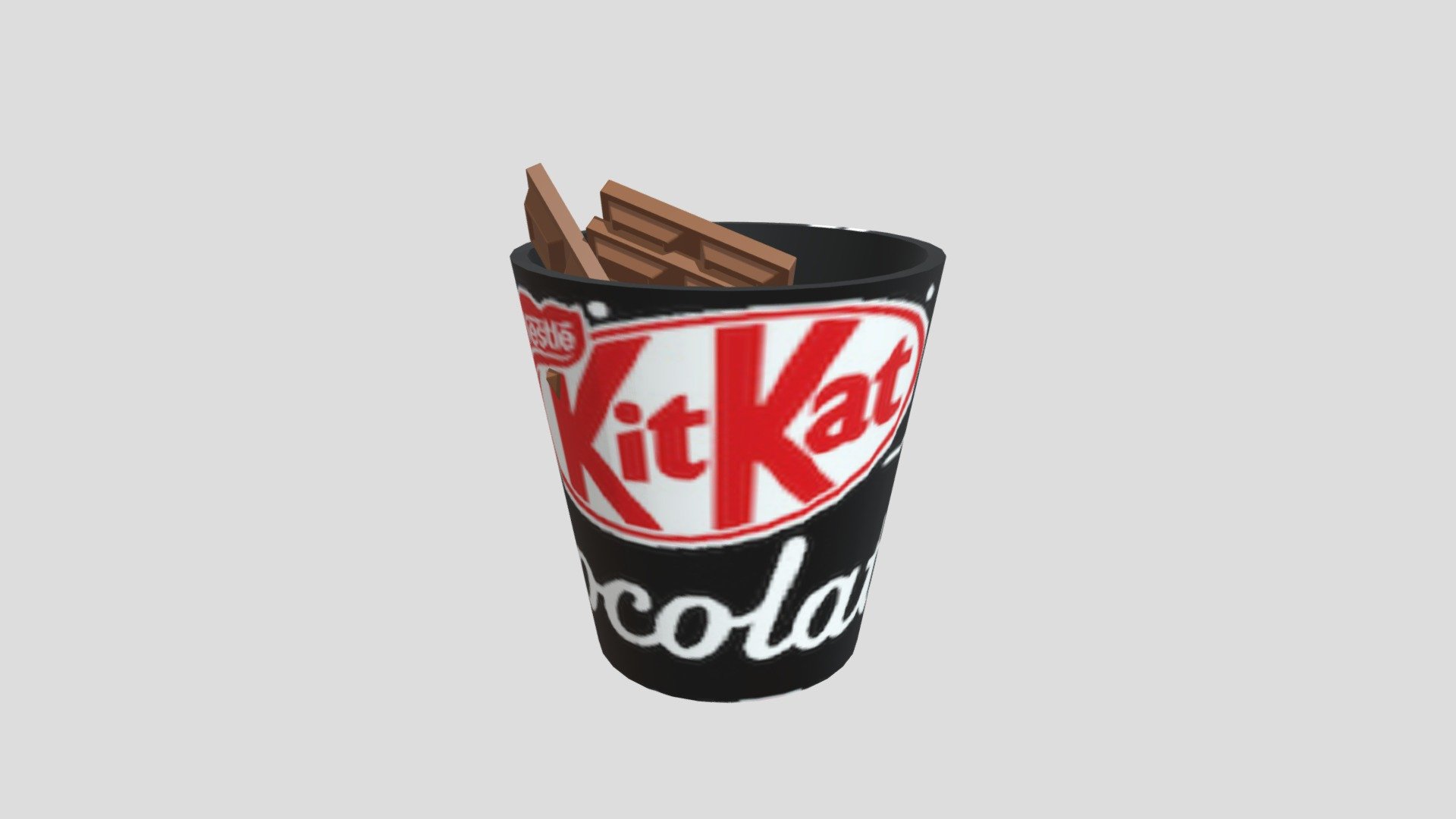 Balde Kit kat - 3D model by Gaming Hub (@gaminghub) [00c180f] - Sketchfab