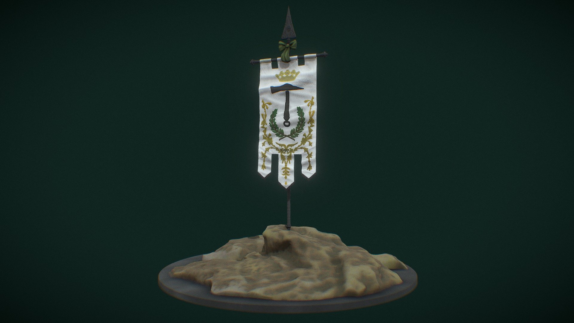 Gonfalon Banner/Flag - 3D model by Tom Johnson (@Brigyon) [00c1ea9 ...