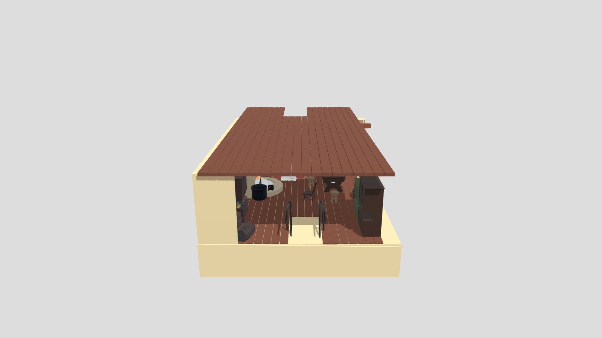 House Ghibli - 3D model by tqu.minh09 [00c22da] - Sketchfab