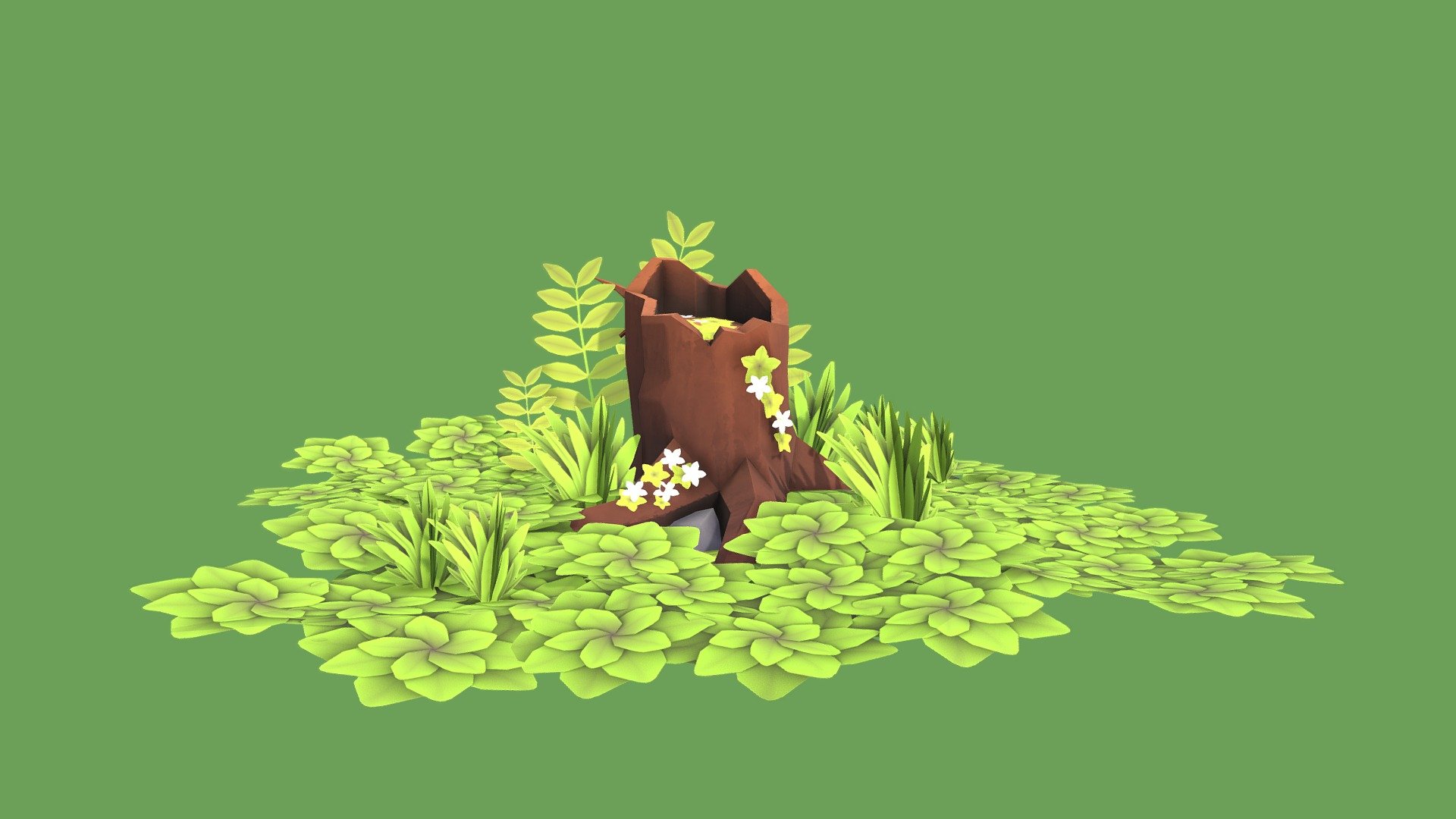 [Stylized] Tree stump - Download Free 3D model by metrosp [00c944f ...