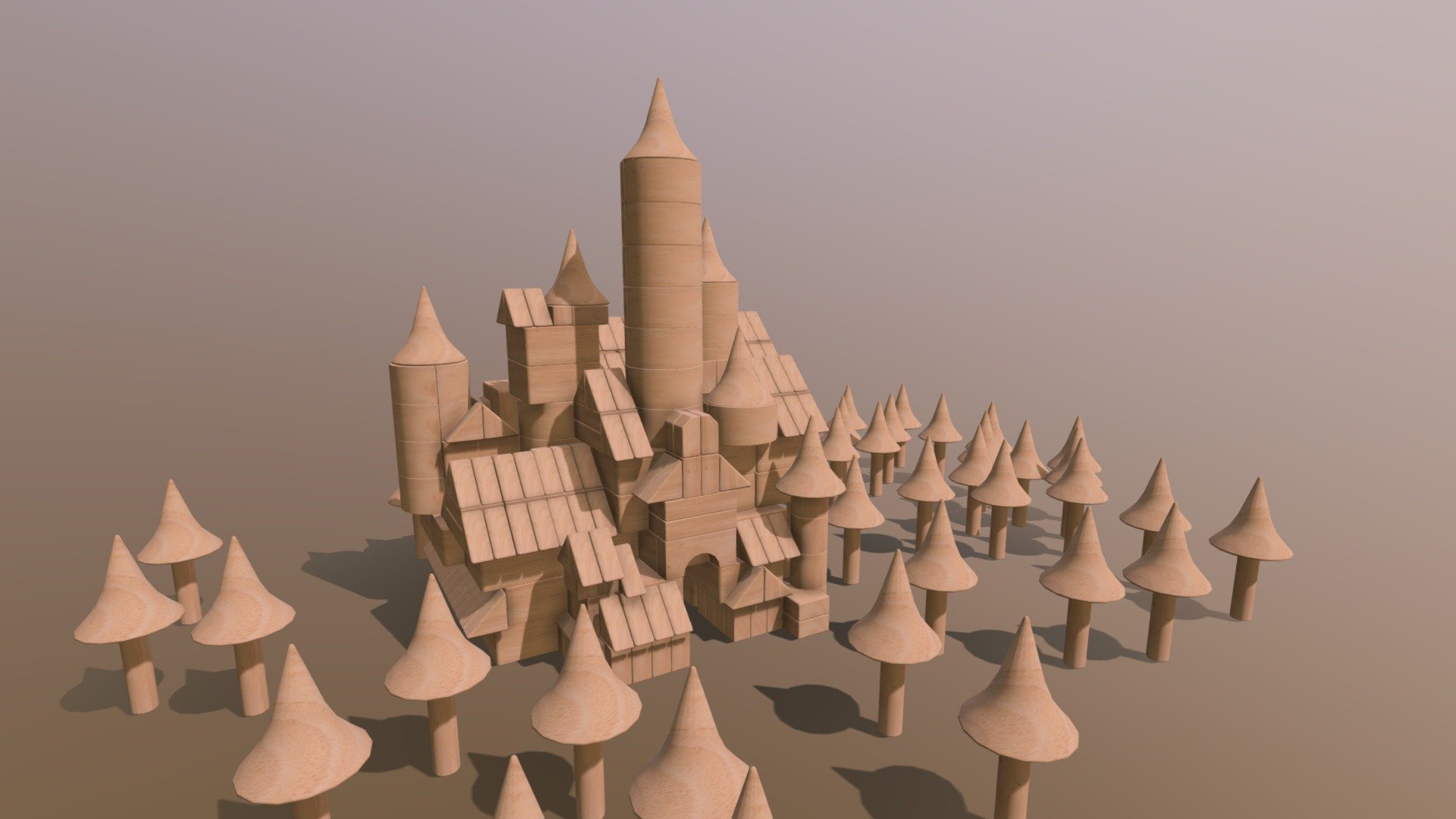 Unit Block Castle - Download Free 3D model by Xipeng Wang (@1741896354 ...