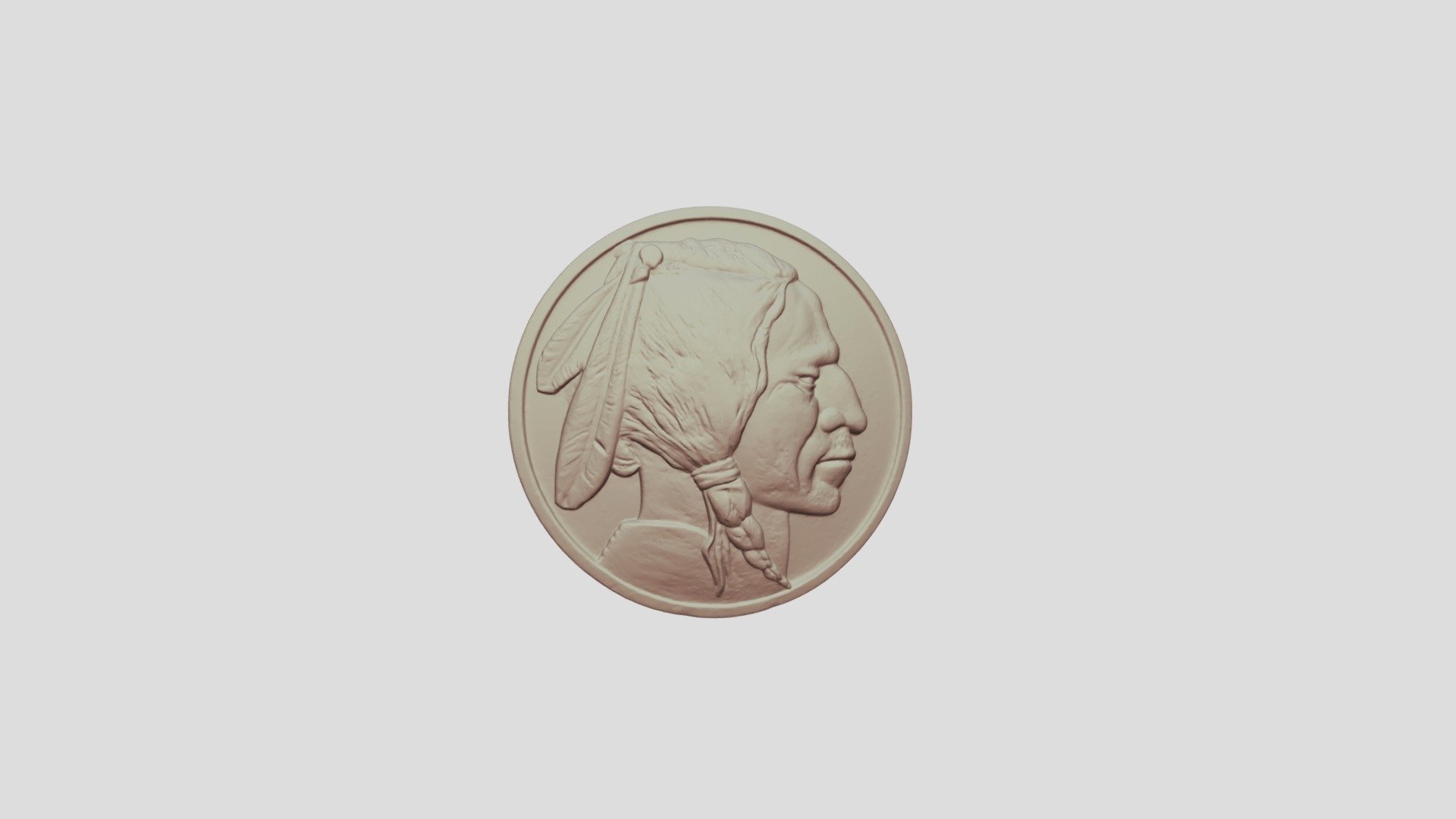 Buffalo Nickel Profile - Download Free 3D model by sfranzyshen [00cd8cc ...