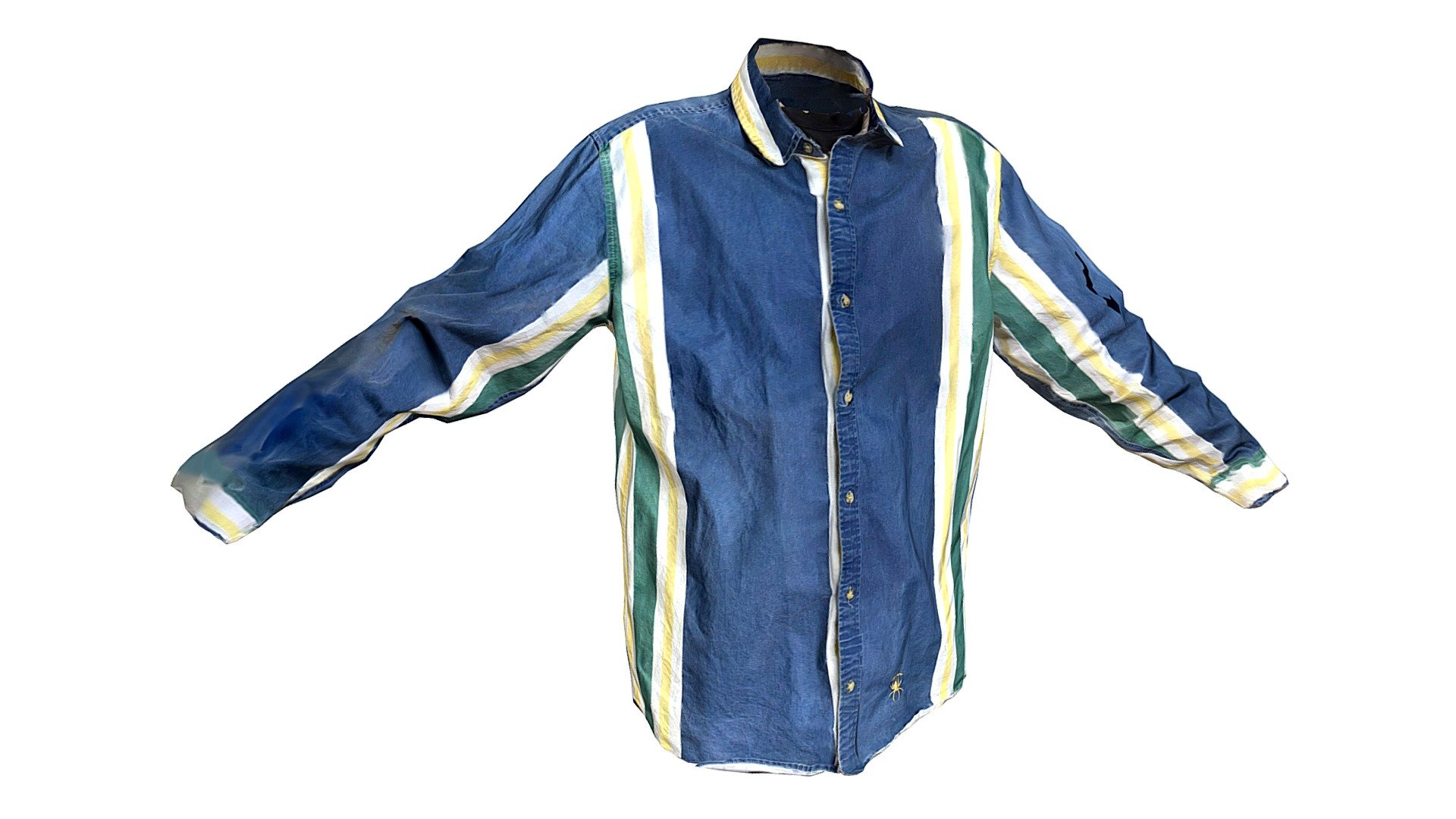 Stripe Shirt Scan MEDPOLY - Download Free 3D model by EFX (@evan4129 ...