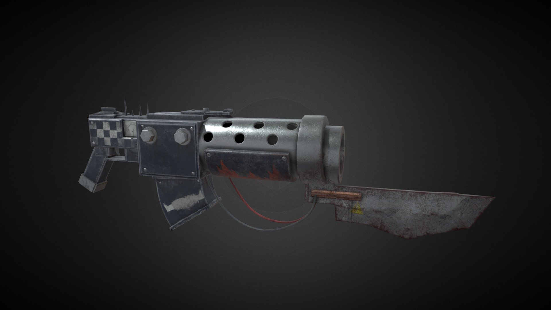 Ork Shoota With Improvised Blade - 3D model by TristanLStrickland ...