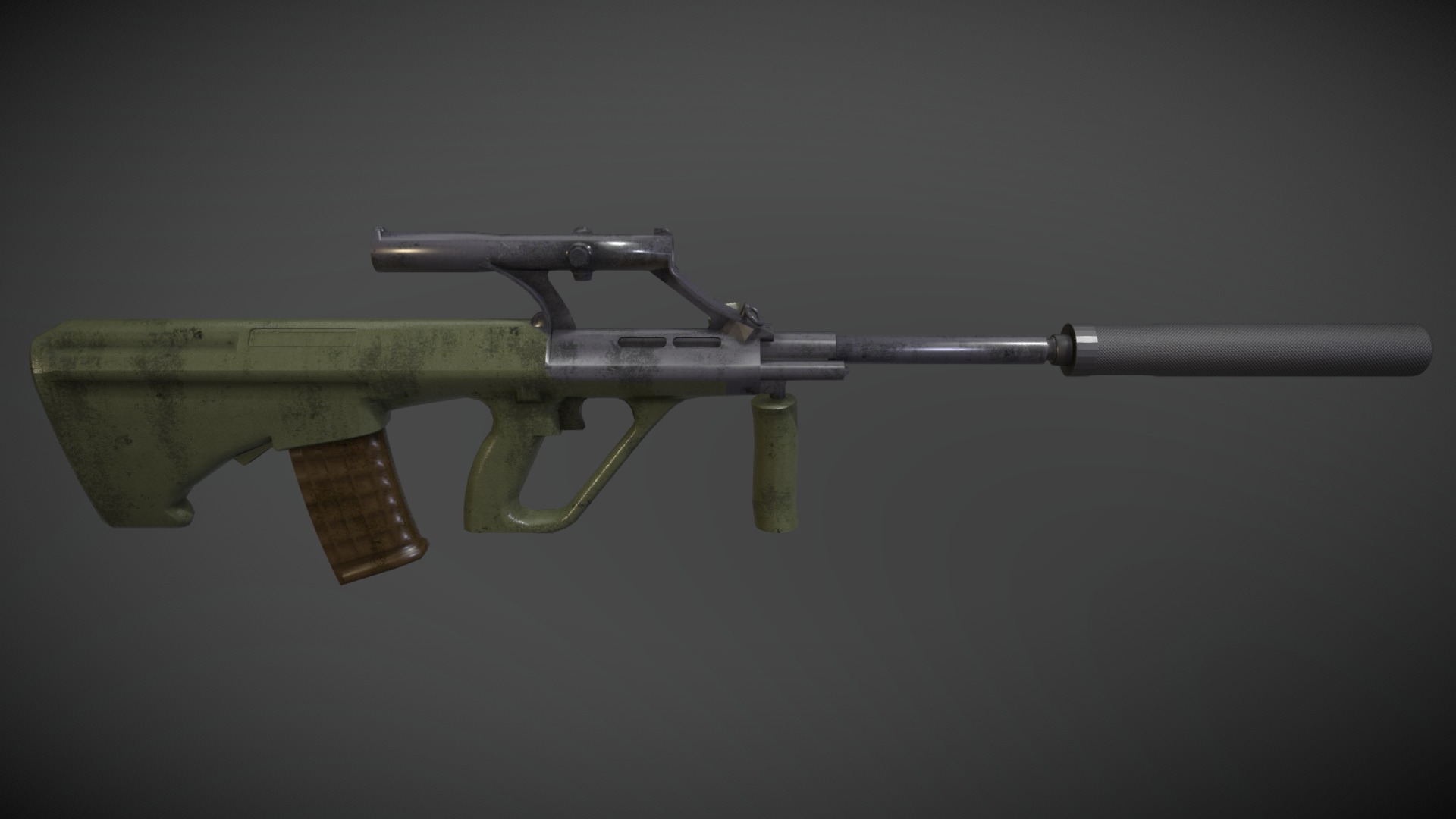 Steyr AUG A1 Silenced - 3D model by TessaraOxygen (@19vladis97 ...