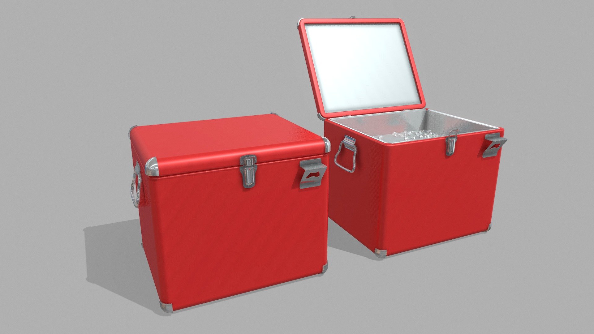 Vintage Metal Cooler - Buy Royalty Free 3D model by CGBee (@cg.bee ...