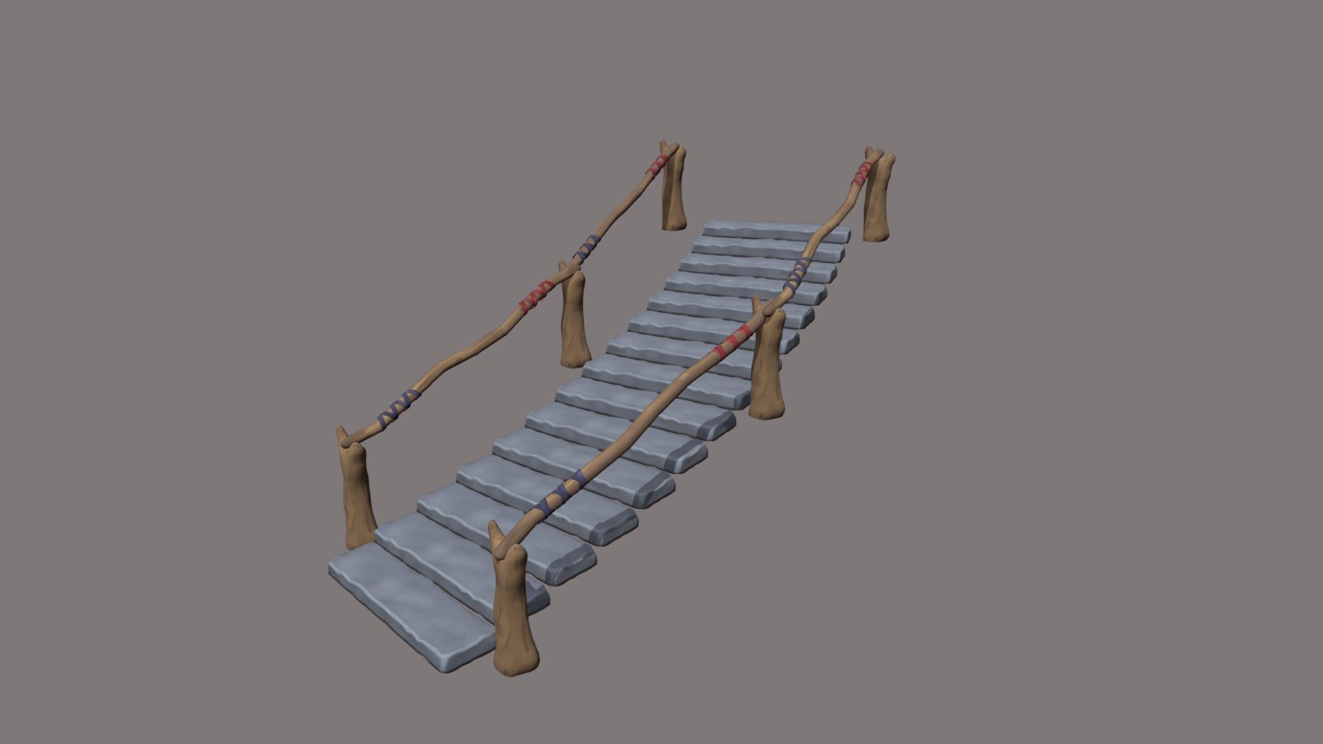 Hand-Painted Stairs - 3D model by PoorlyTimedJump [00d784a] - Sketchfab