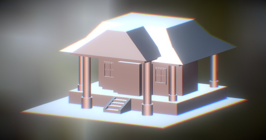 Simple House - 3D model by adrianhartz [00d84ca] - Sketchfab