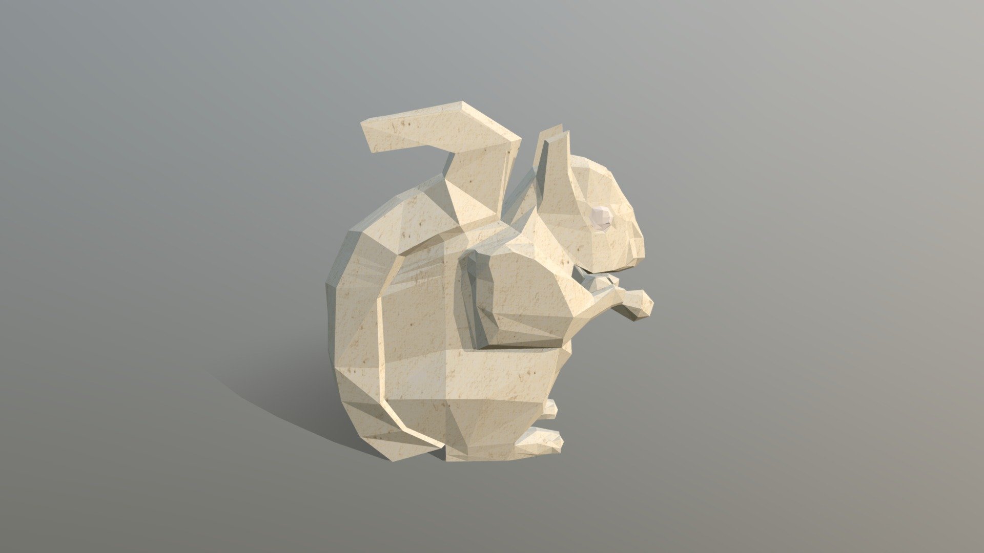 Low Poly Paper Squirrel - Buy Royalty Free 3D model by 3dtreatment ...