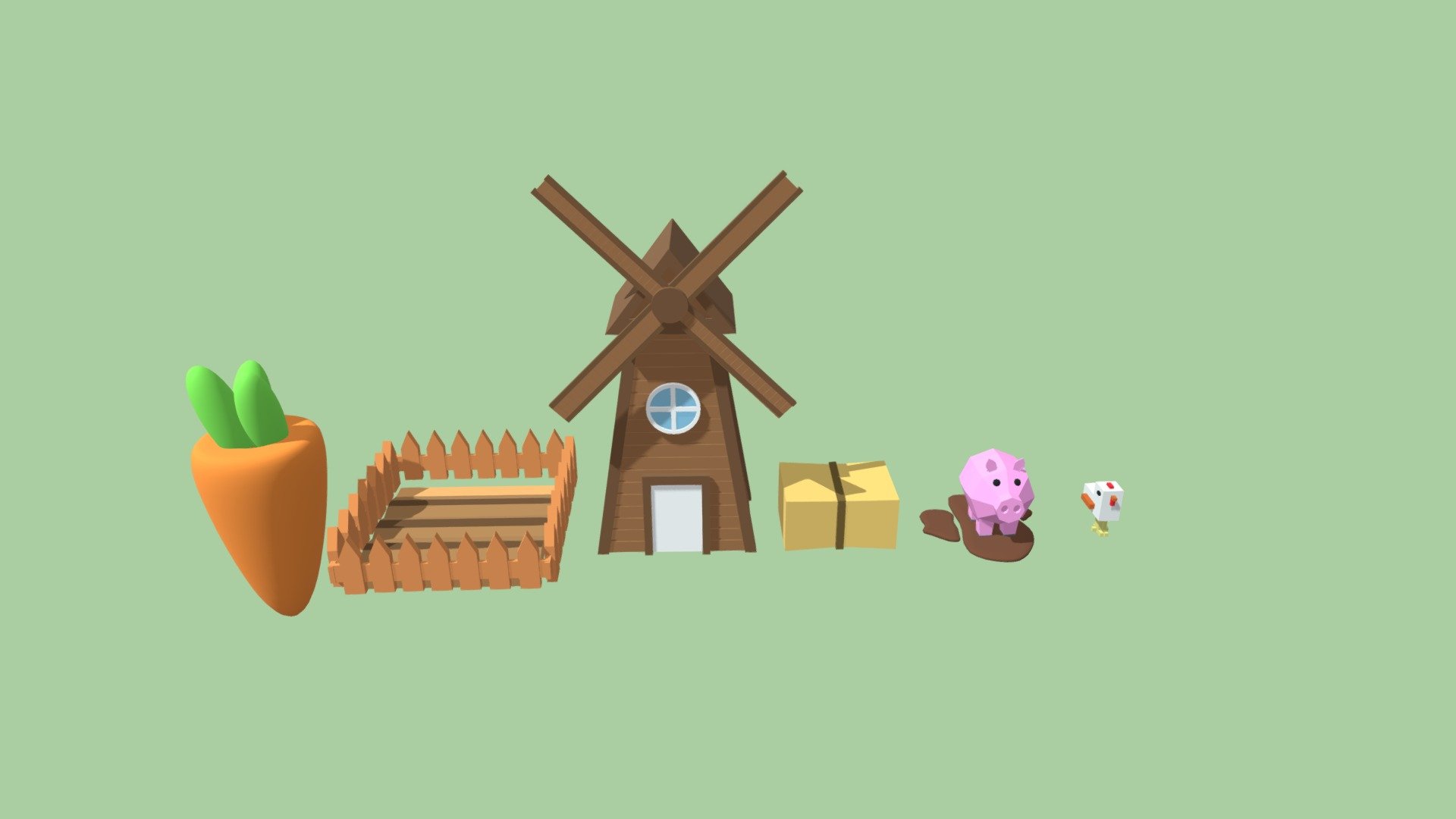 Props Farm - Download Free 3D model by student_4 [00d936e] - Sketchfab