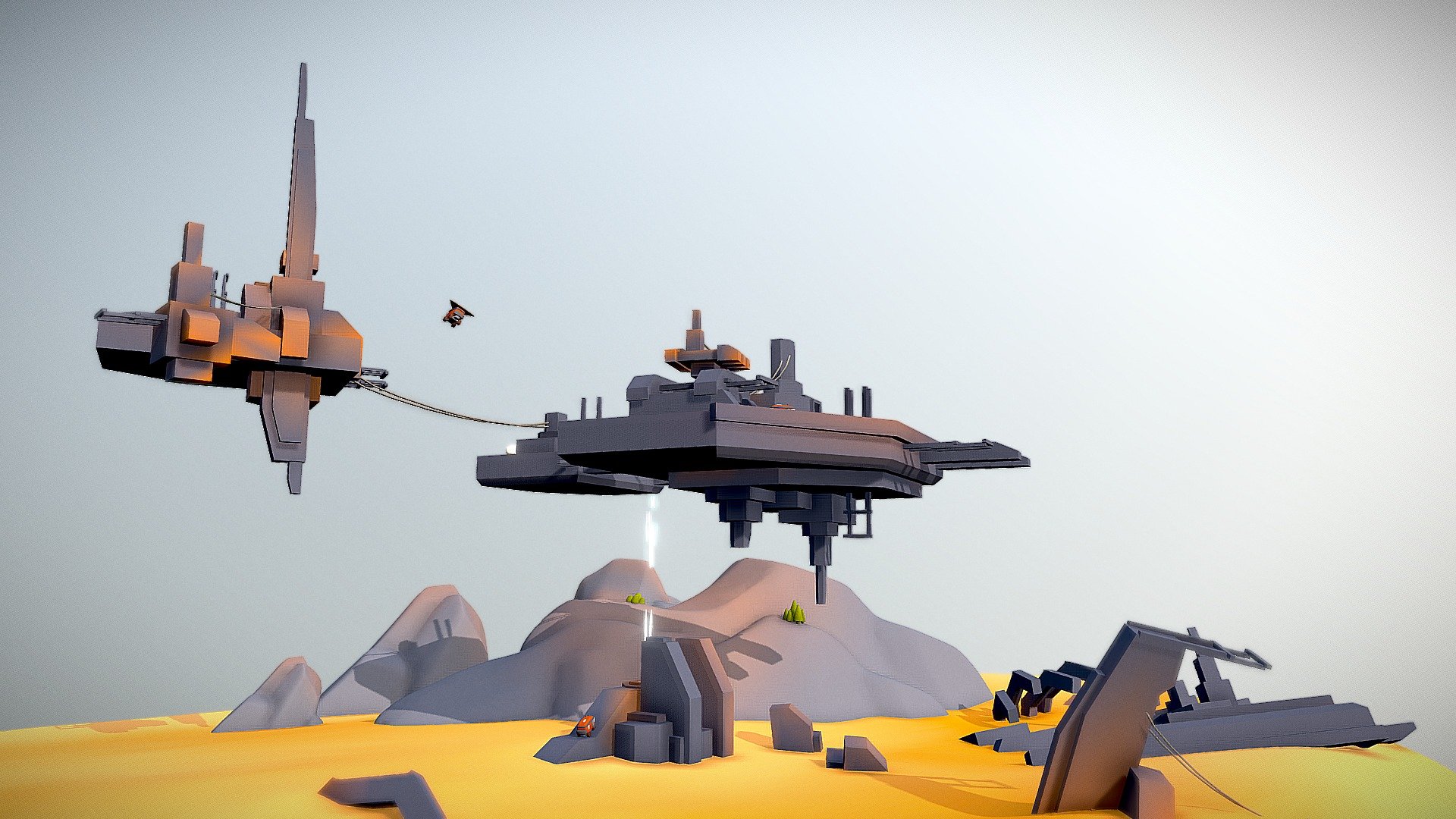 Floating Extractors 🏭⛏️🐦 - Download Free 3D model by emi_lefevre ...