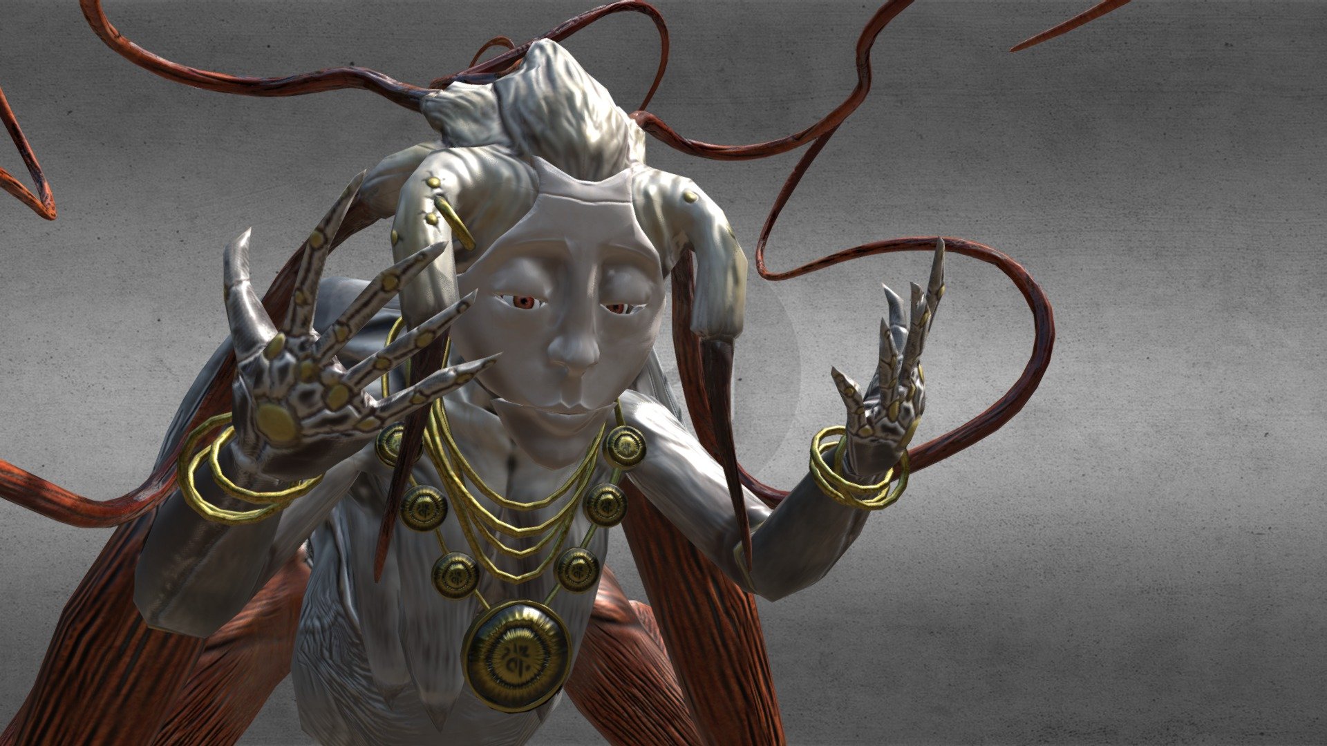 Mammon Low poly - 3D model by Raven13080 [00dff2f] - Sketchfab