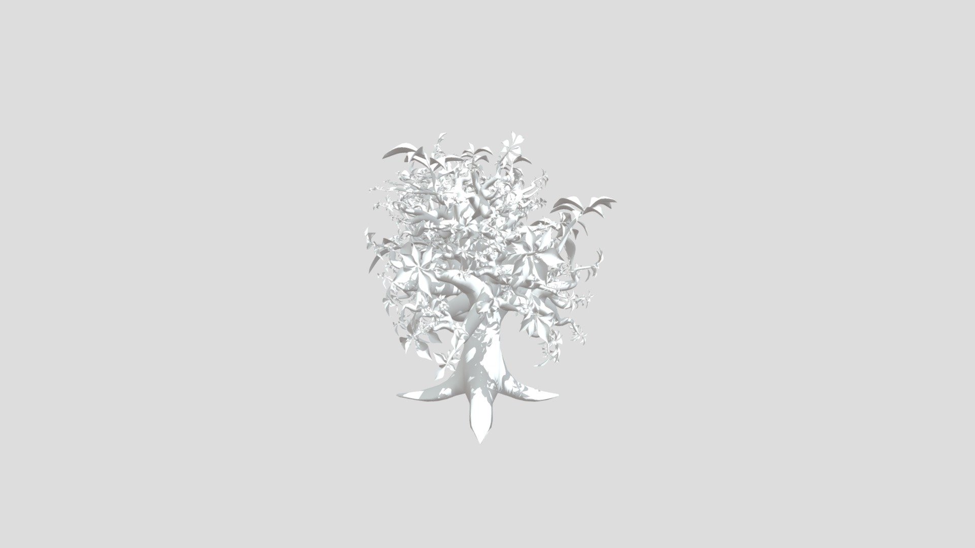 A Tree - Curve + Extrude Practice - 3D model by bakemononotsuki [00e00cc] - Sketchfab