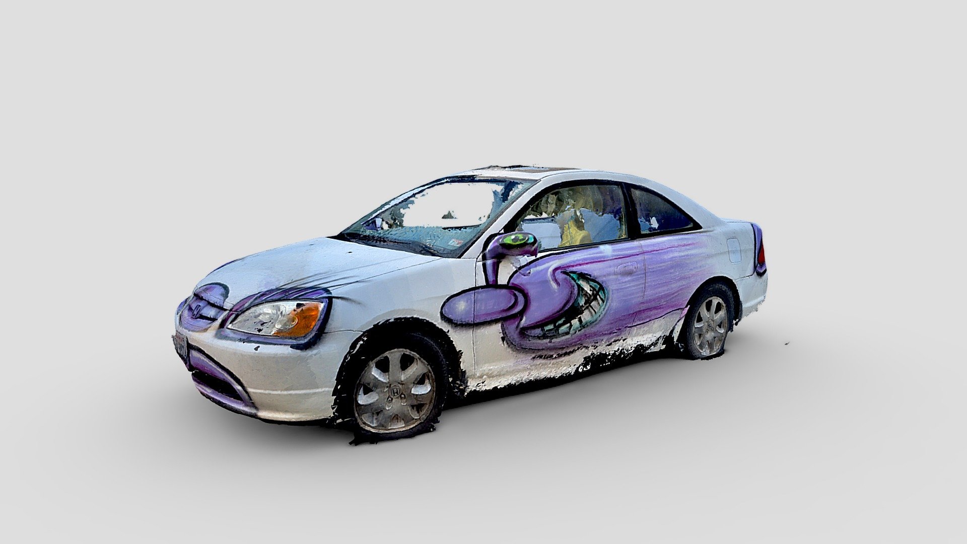 Custom painted car - Download Free 3D model by alban [00e056c] - Sketchfab