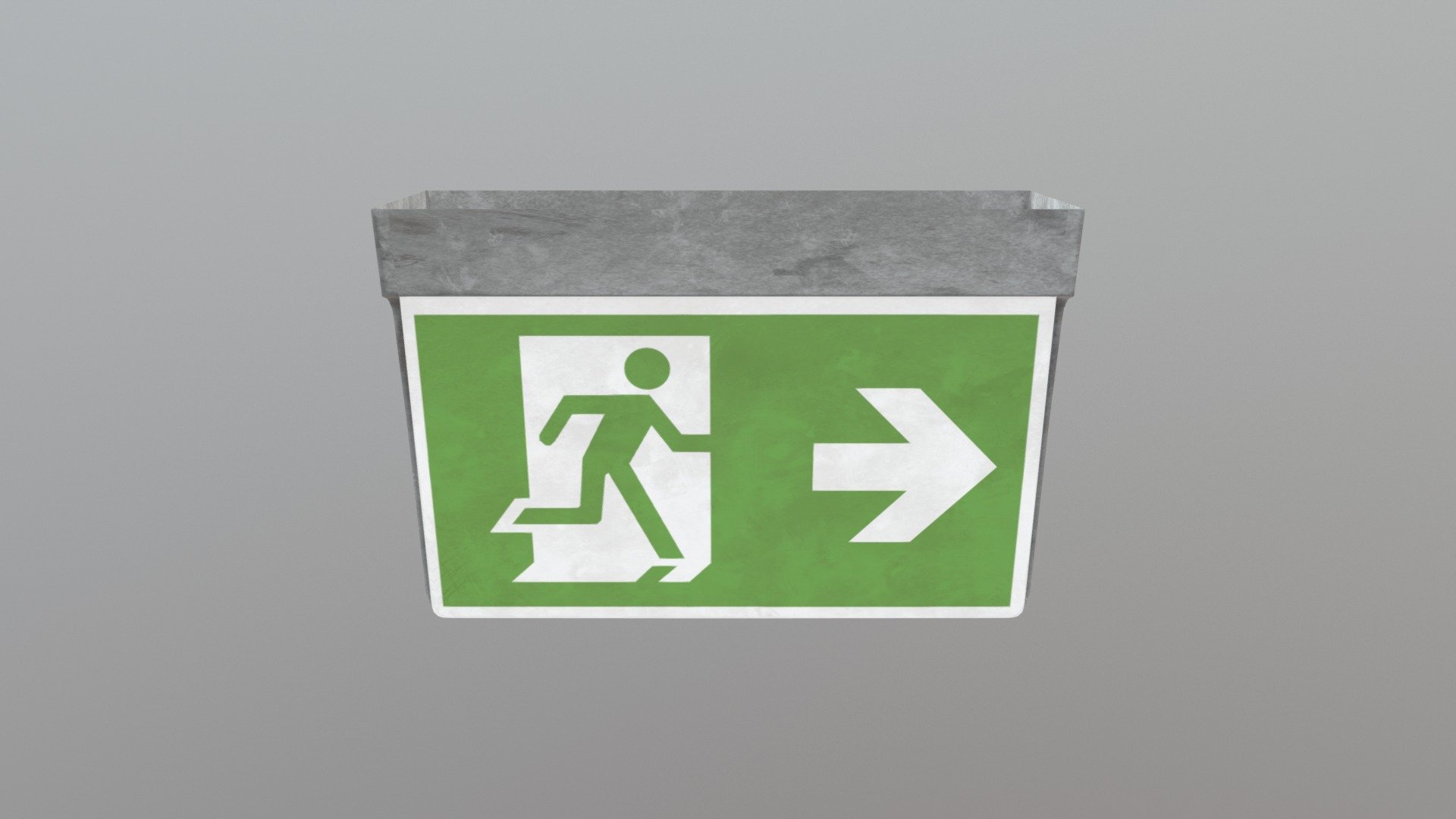 Exit Sign - 3D model by jamesahill [00e3953] - Sketchfab