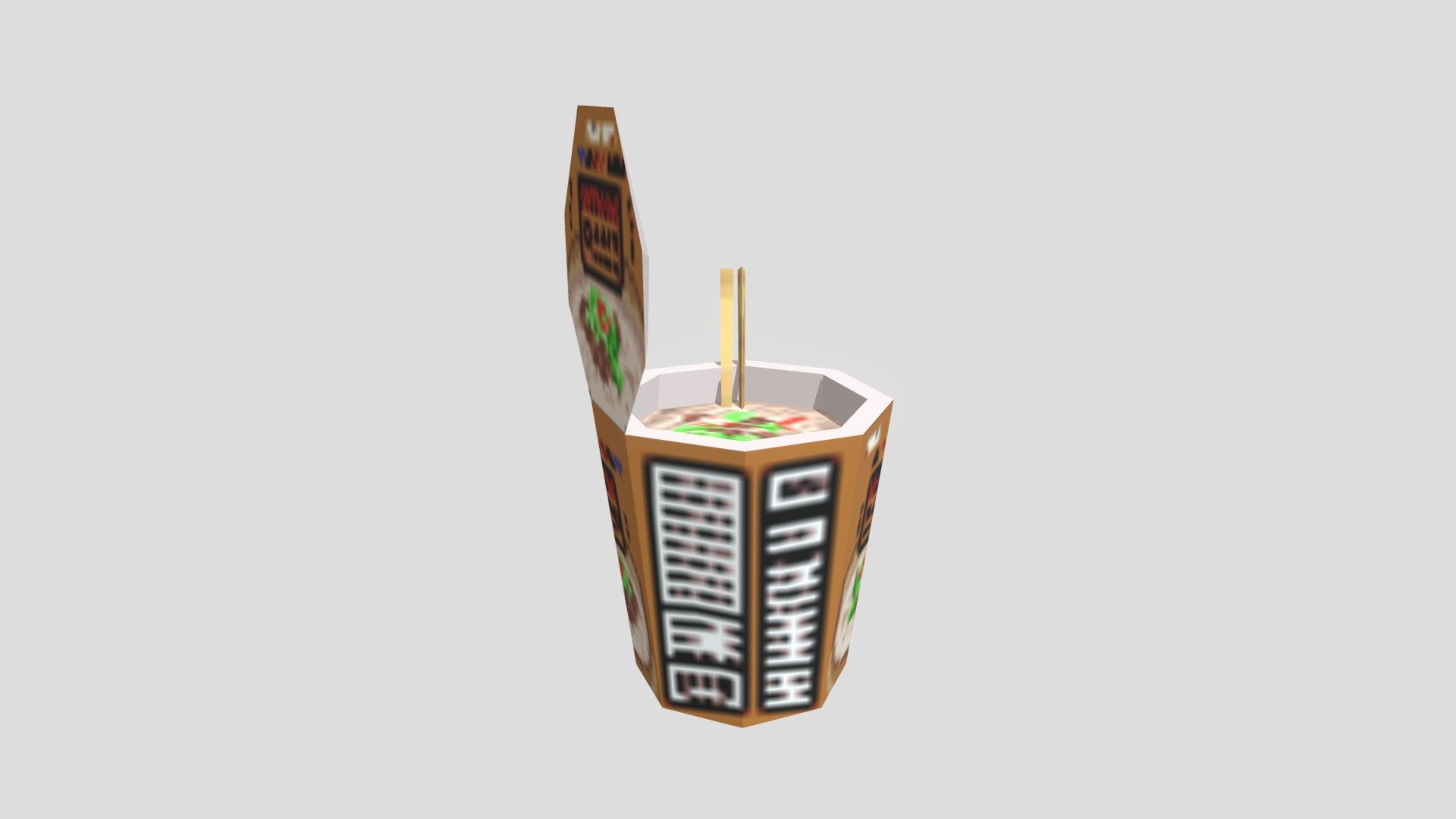 Low Poly Noodle PS1 Style - Download Free 3D model by MrChery [00e3a96 ...