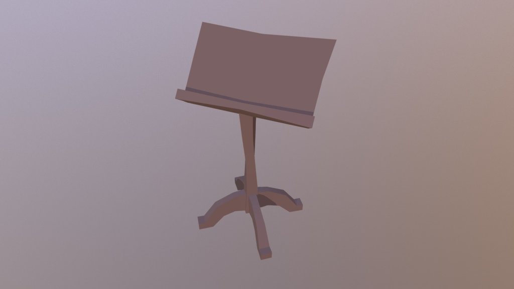 Book Stand - Download Free 3D model by Inuciian [00e4a92] - Sketchfab