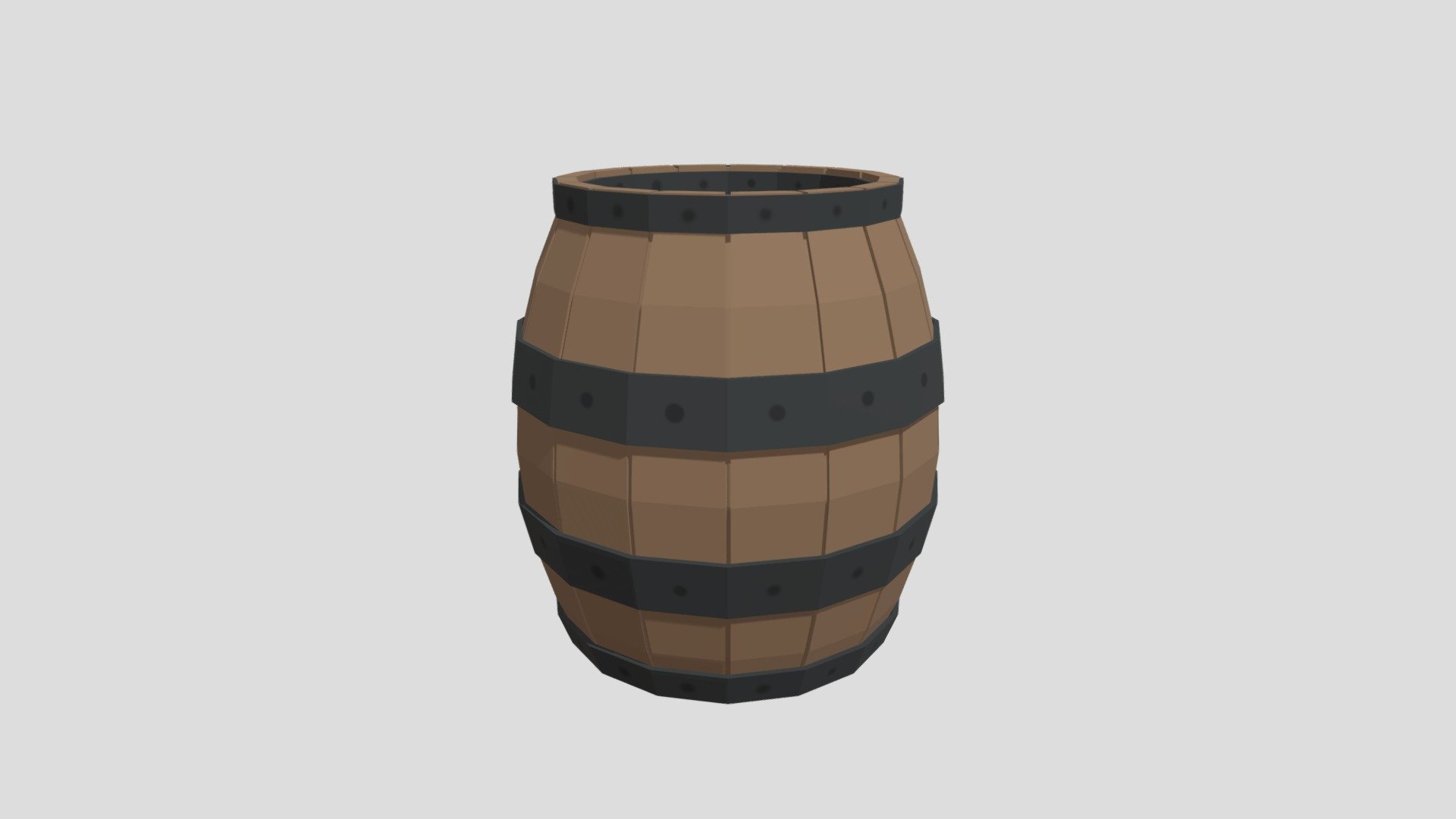 Low Poly Barrel - Download Free 3D model by louken (@edvardthepro ...