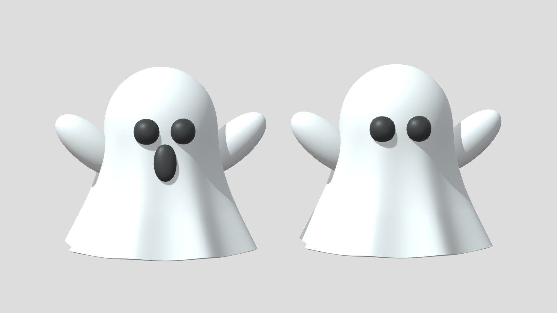Cartoon Cute Ghost - Buy Royalty Free 3D model by Philip Storm ...
