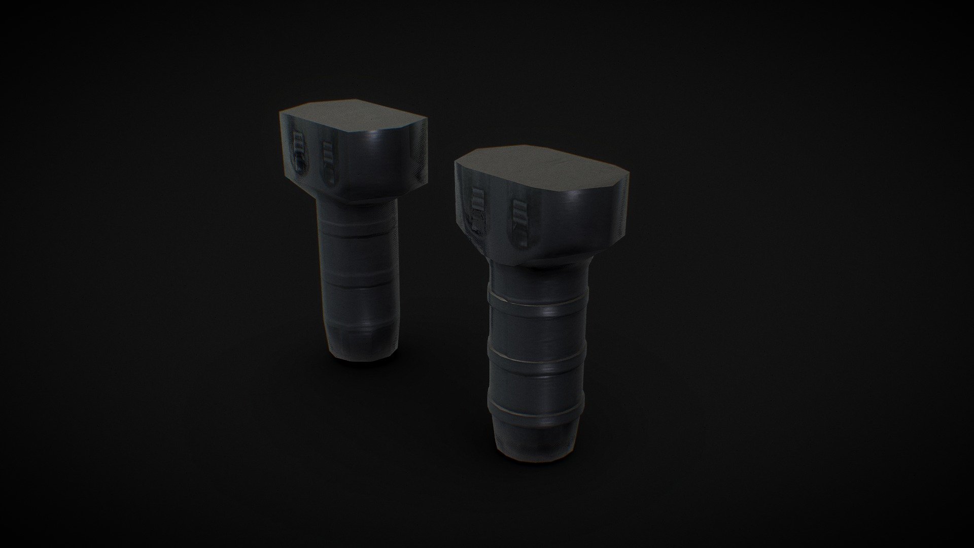 Low Poly Stubby Foregrip + LoD - 3D model by P01AR [00eb84e] - Sketchfab