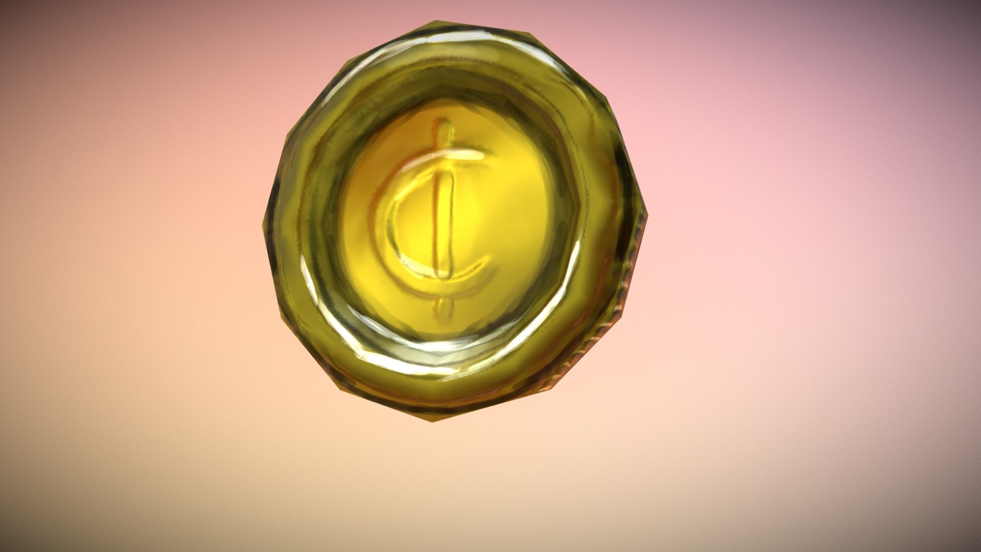 Hand Painted Coin - 3D model by Uniday Studio (@unidaystudio) [00ed822 ...