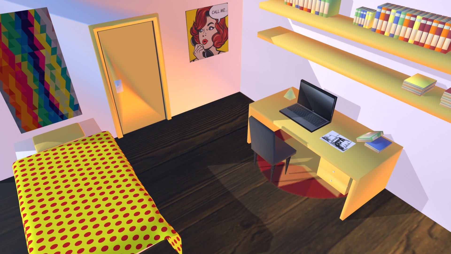 Pop Art Room - 3D model by vinimilfont [00f3533] - Sketchfab