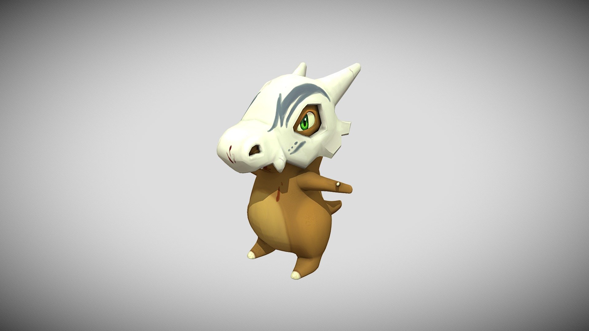 Cubone - Download Free 3D model by Daniel Campos (@danielpinhocampos ...