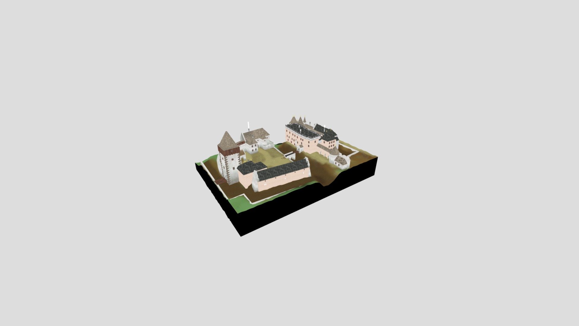 Kolín hrad - 3D model by NDN_Tech [00f5f7d] - Sketchfab
