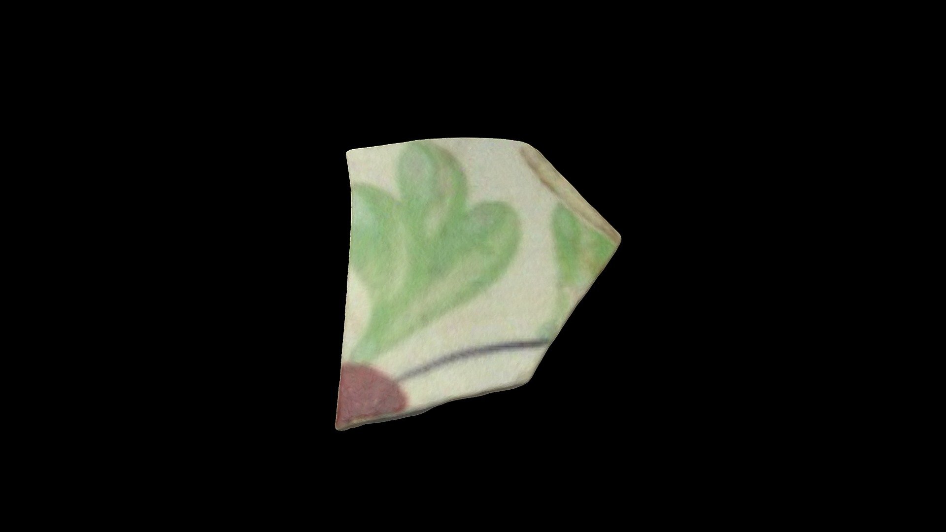 Painted Hollow Tableware Body Sherd - 3D model by MDOTarchaeology ...