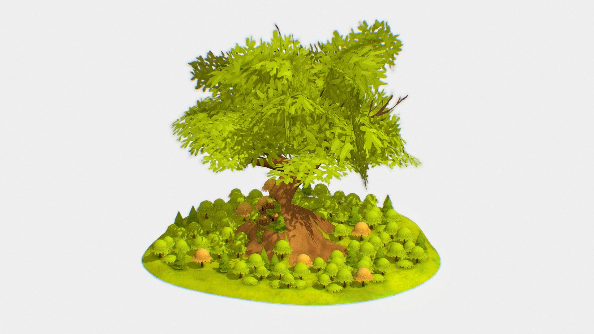 Giant Tree - Download Free 3D model by P3POLYGON (@p3poly) [00f7ce2 ...