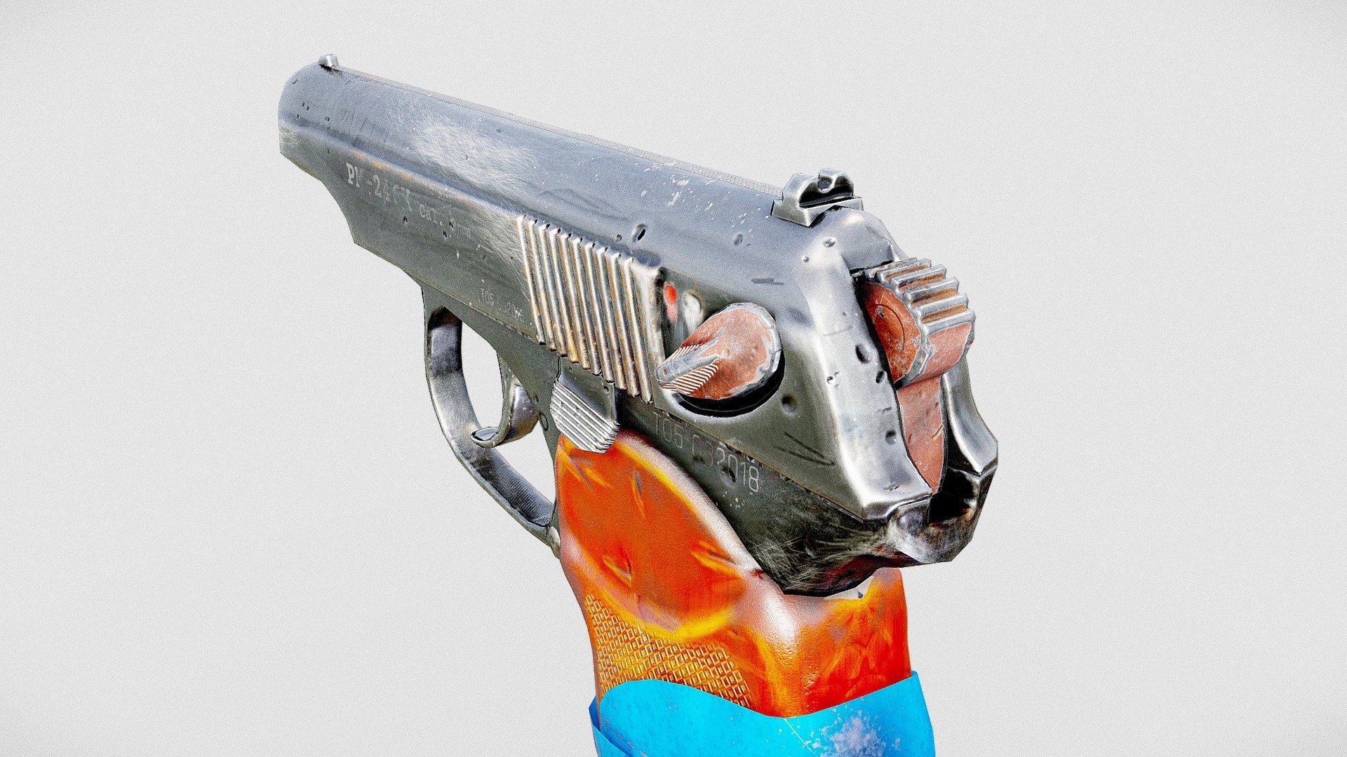 Bandit's Makarov pistol (FREE gameready) - Download Free 3D model by ...