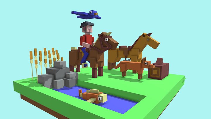 Crossyroad 3D models - Sketchfab