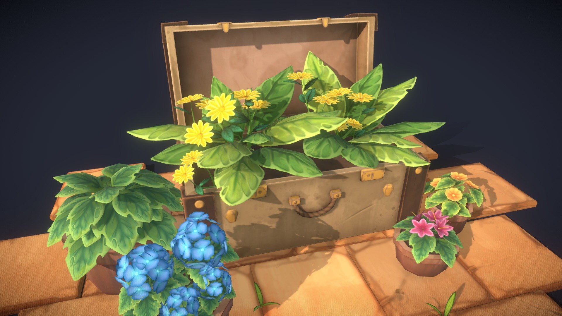 Stylized Garden Props - 3D model by aliteralbranch [00fd49d] - Sketchfab